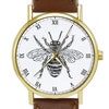 Vintage Honey Bee Watch Honeycomb Insect Watch Leather Watch Ladies ...