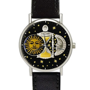 Sun and Moon Watch El Sol Y La Luna Astronomy Ladies Watch Unisex Watch ...