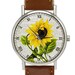 Sunflower Flower Watch Floral Botanical Women's | Etsy