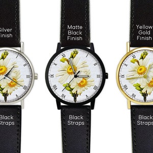 Vintage Daisy Flower Watch Floral Watch Botanical | Etsy