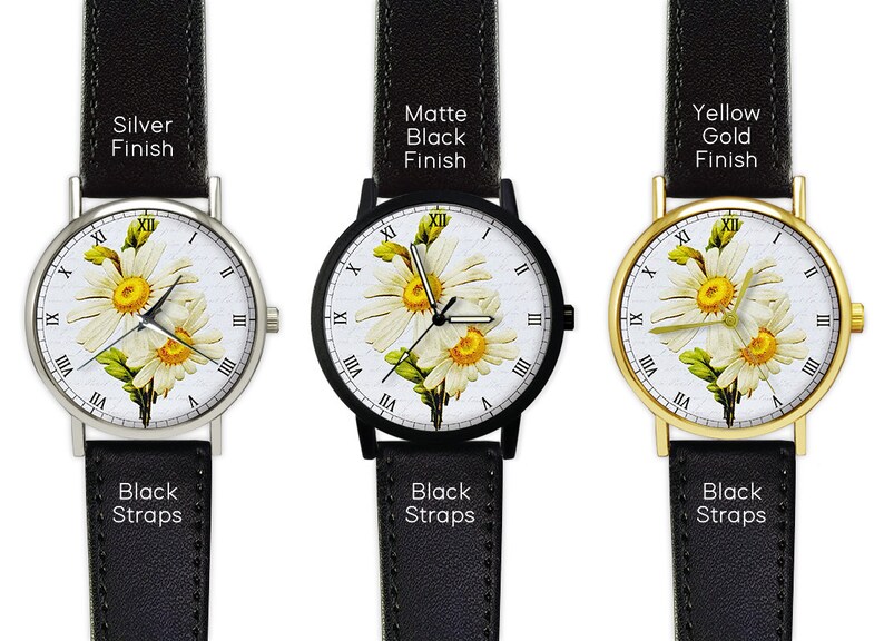 Vintage Daisy Flower Watch Floral Watch Botanical | Etsy