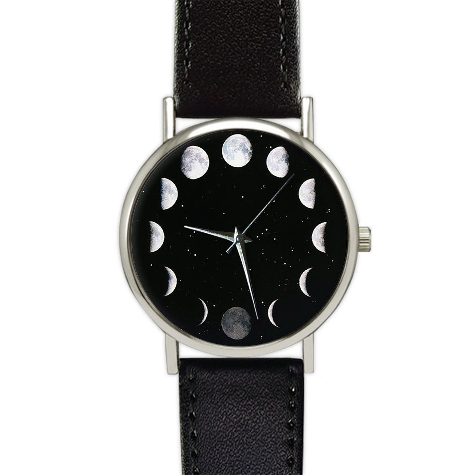 Moon Phases Watch: Unisex Lunar Astronomy Watch - Etsy