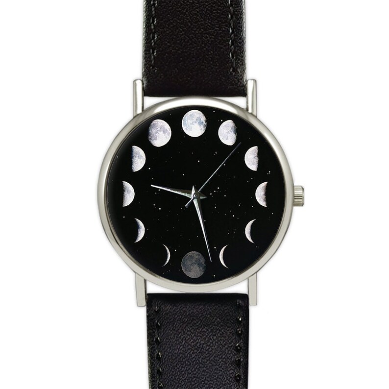 Moon Phases Watch Space Watch Lunar Watch Astronomy - Etsy