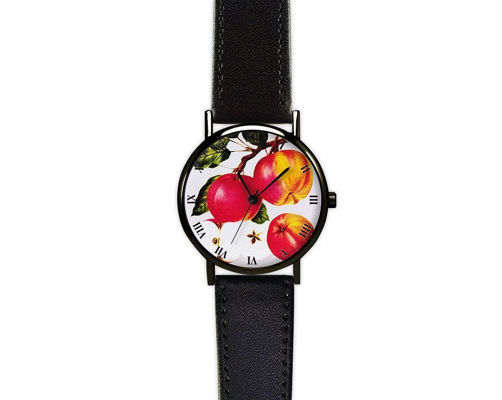 Apple Watch Vintage Style Fruit Leather Watch Ladies | Etsy