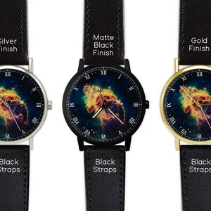 Nebula Watch | Galaxy Watch | Milky Way | Space | Leather Watch ...