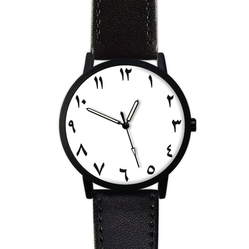 Arabic Indic Numerals / Numbers Watch White Face Watch - Etsy Ireland
