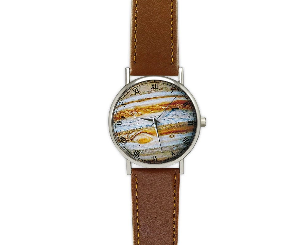 Jupiter Watch Planet Jupiter Leather Watch Ladies Watch | Etsy
