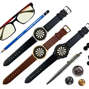 Dart Board Watch | Vintage Style Watch | Ladies Watch | Men's Watch ...
