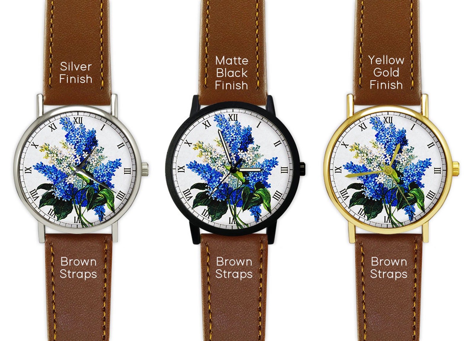 Vintage Lilac Flowers Watch Syringa Floral Watch Violets - Etsy