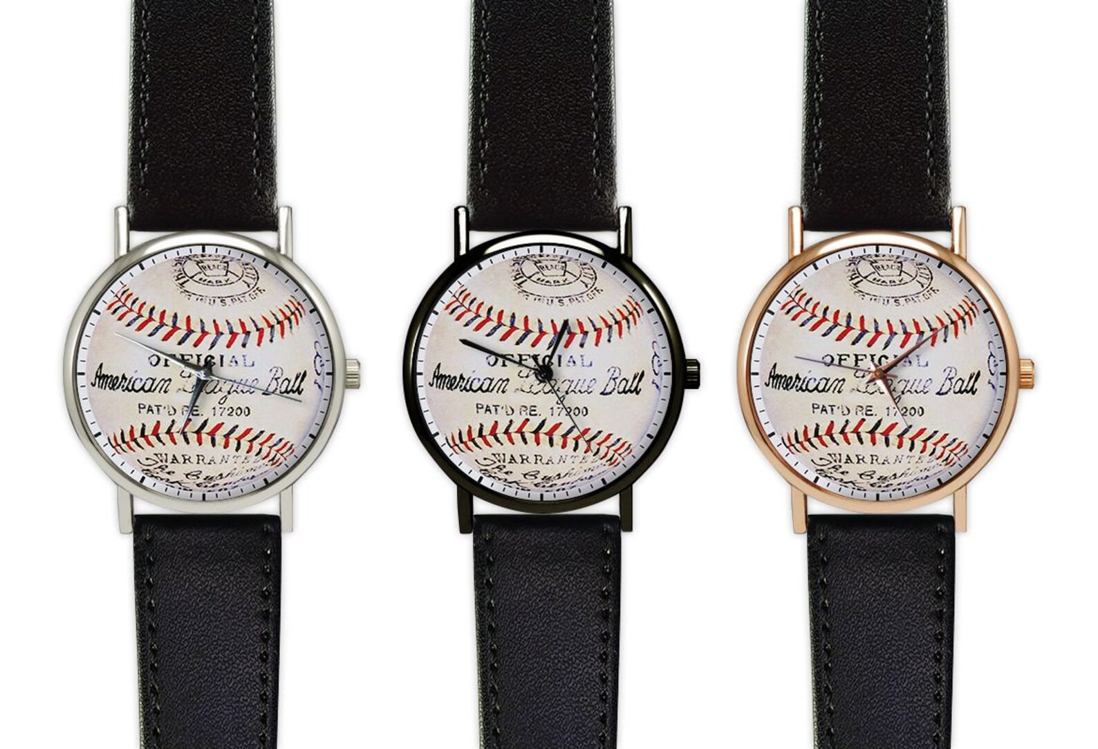 Vintage Baseball Watch Classic Leather Ladies / Men's | Etsy