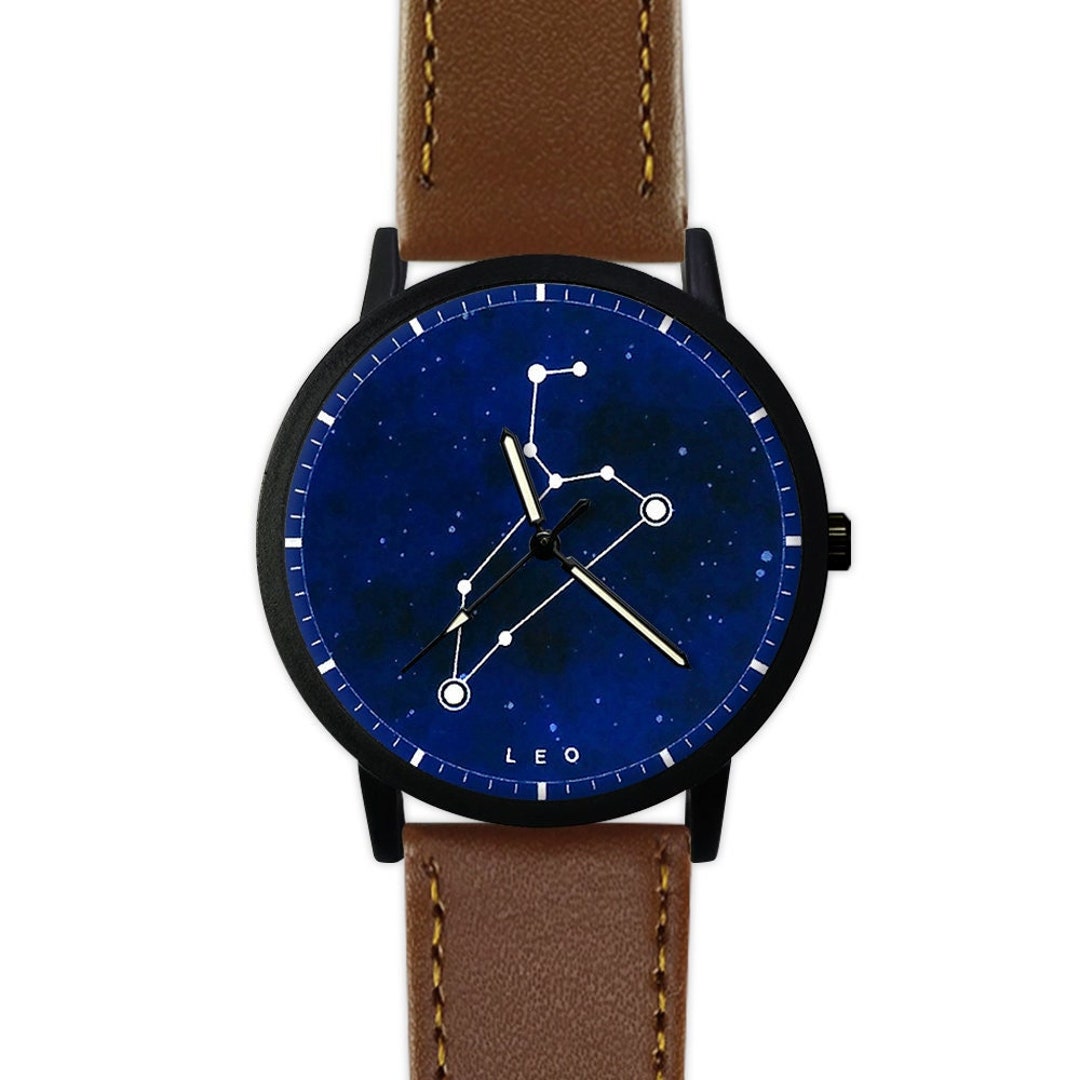 Leo Constellation Watch | Lion | Leather Watch | Ladies Watch | Men's ...