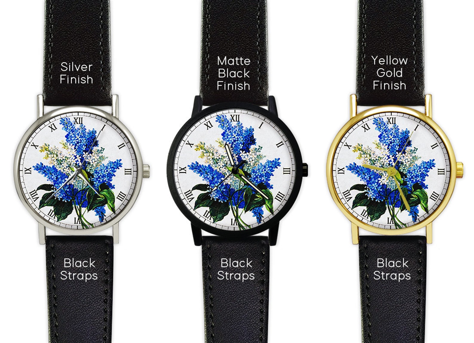 Vintage Lilac Flowers Watch Syringa Floral Watch Violets - Etsy