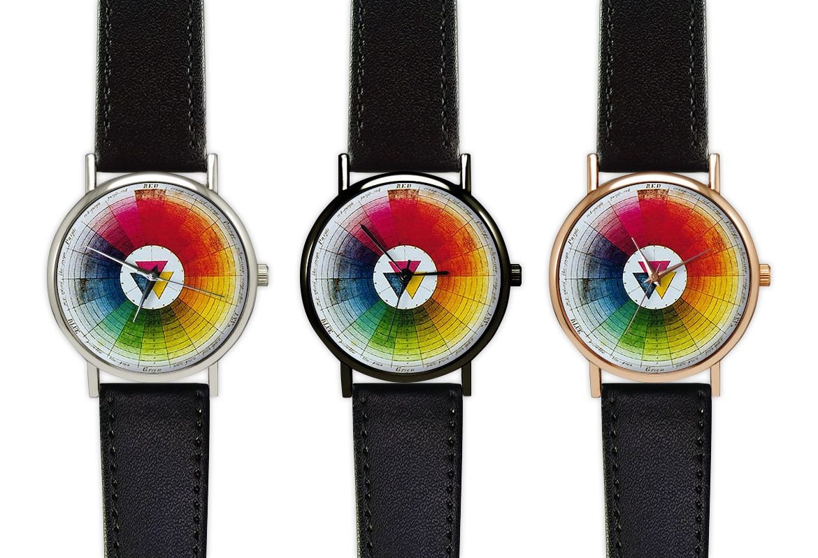 Vintage Color Wheel Swatches Classic Style Leather | Etsy