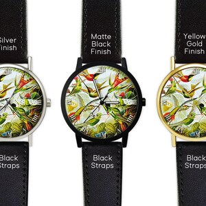Vintage Hummingbirds Illustration Watch | Bird Watch | Rain Forest ...