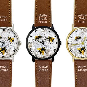 Vintage Honey Bee Watch Insect Watch Leather Watch | Etsy