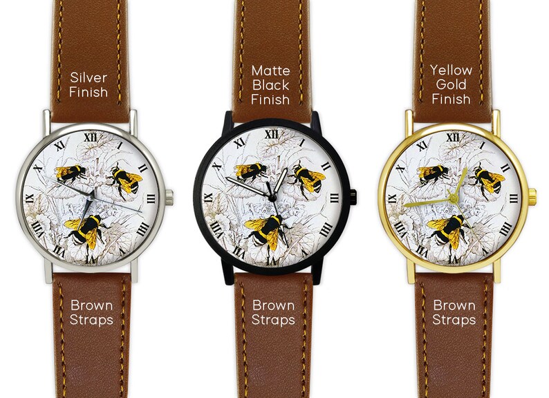 Vintage Honey Bee Watch Insect Watch Leather Watch | Etsy