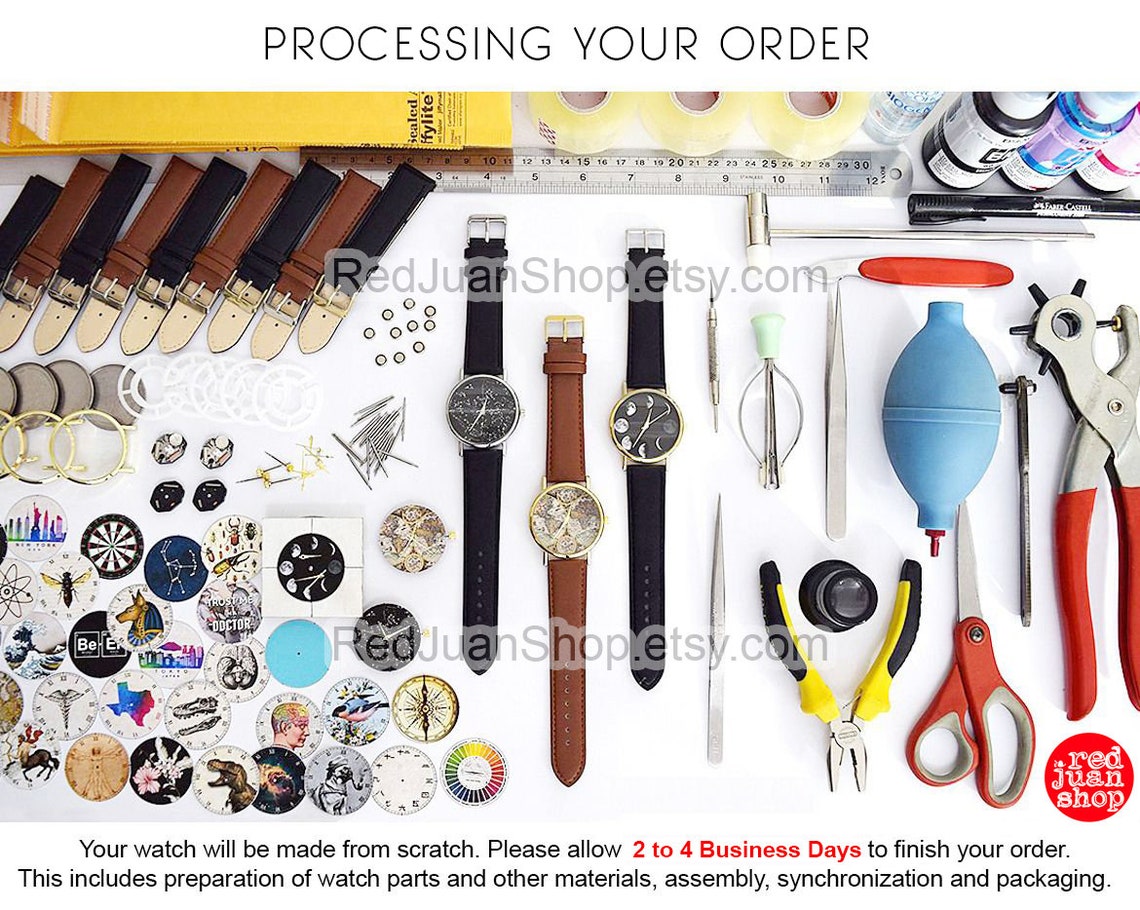 Vintage Color Wheel Art Leather Watch Women's / - Etsy