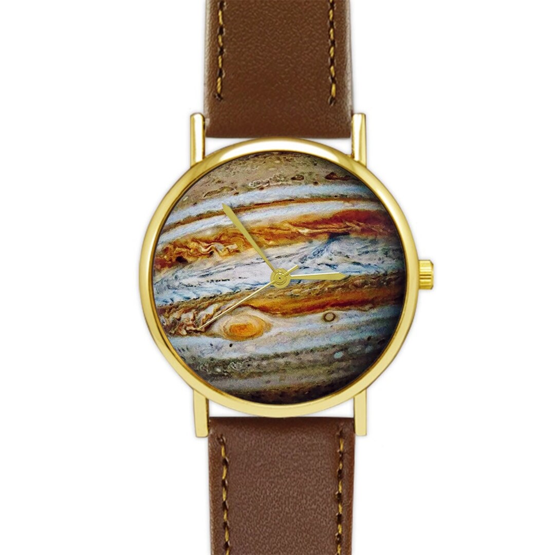Jupiter Watch | Planet Jupiter | Leather Watch | Ladies Watch | Men's ...