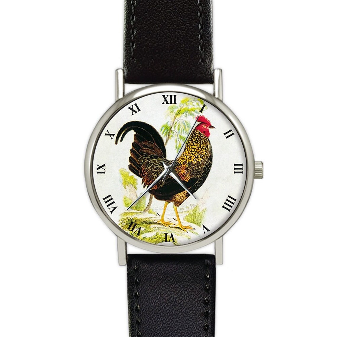 Vintage Grey Jungle Fowl Watch Chicken Classic Style - Etsy