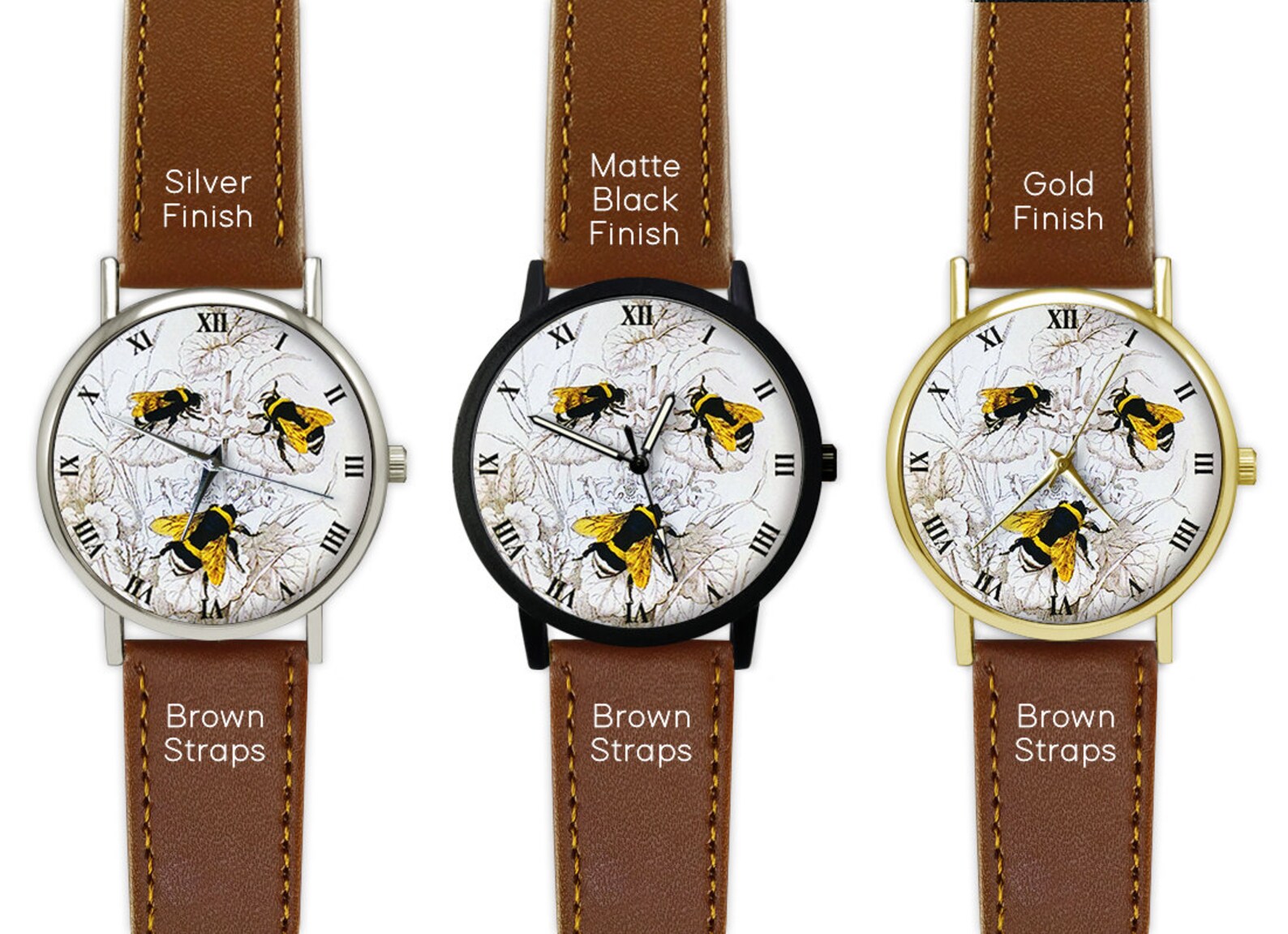 Vintage Honey Bee Watch Insect Watch Leather Watch - Etsy