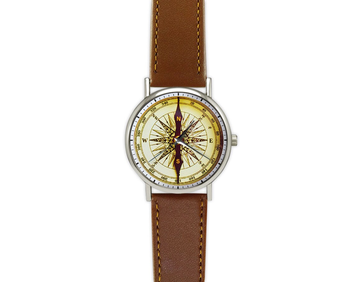 Vintage Compass Watch Nautical Unisex Watch Ladies | Etsy