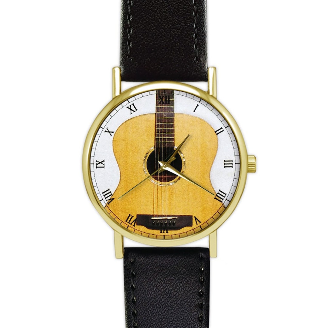 Acoustic Guitar Watch | Leather Watch | Ladies Watch | Men's Watch ...