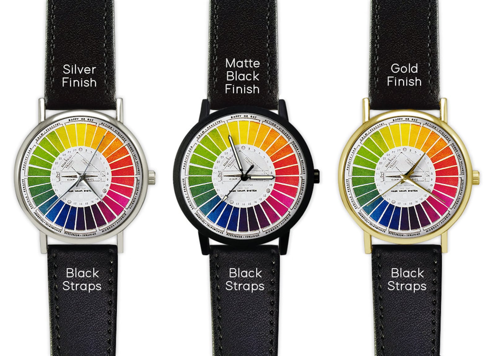 Vintage Color Wheel Art Leather Watch Women's / - Etsy