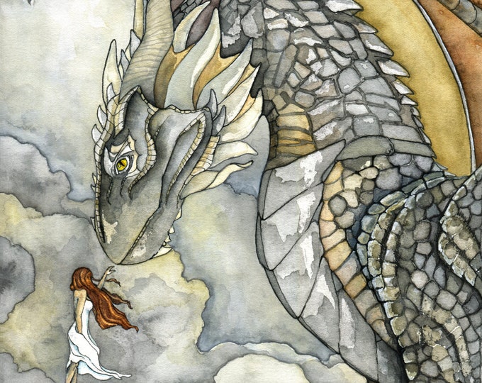 Dragon Painting Dragon Art Fantasy Art Fantasy Painting - Etsy