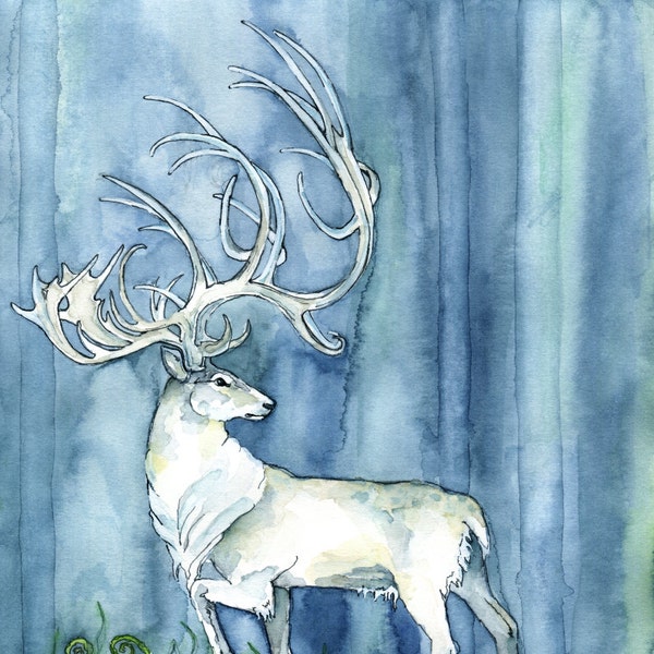 Fantasy Stag Art - Etsy