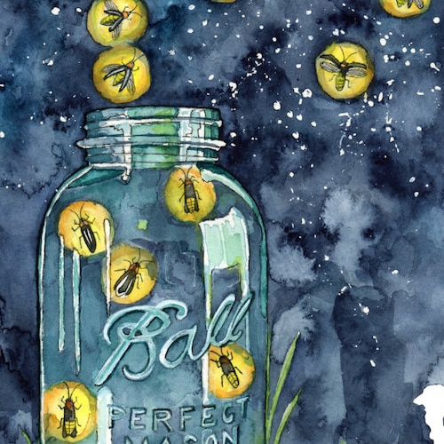 Prints Digital Prints Art & Collectibles night starry sky glowing ...