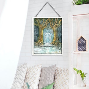 Dwarven Mines Painting, Watercolor Painting, Mines of Dwarf Lord ...