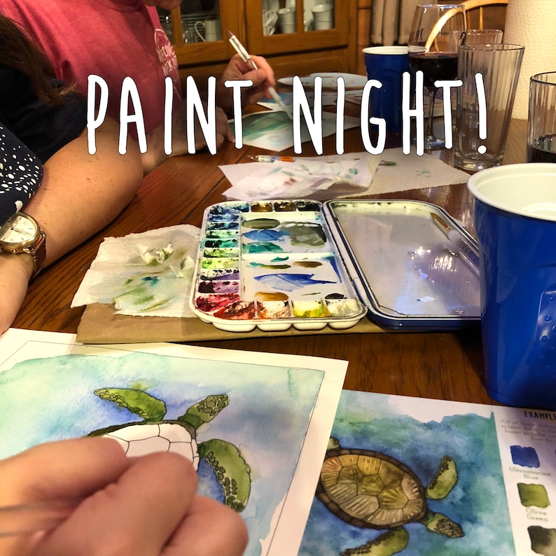 Learn to Paint Watercolor Kit Beginner Practice Set for Paint | Etsy