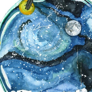Galaxy Painting, Watercolor Painting, Night Sky, Bottle, Galaxy, Stars ...