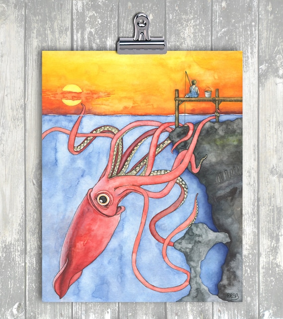 Giant Squid Painting