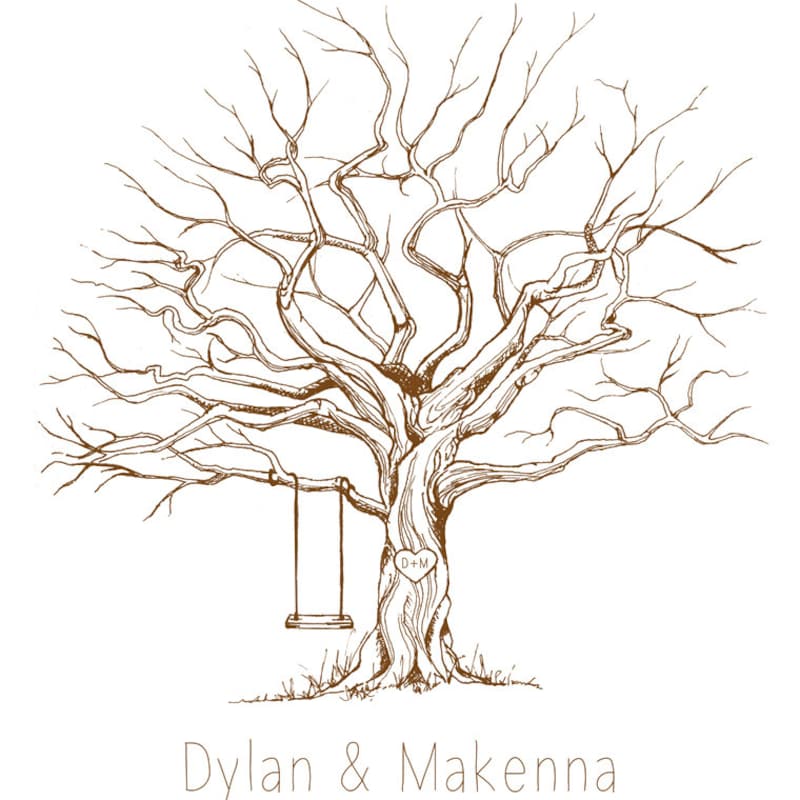 Fingerprint Tree - Etsy