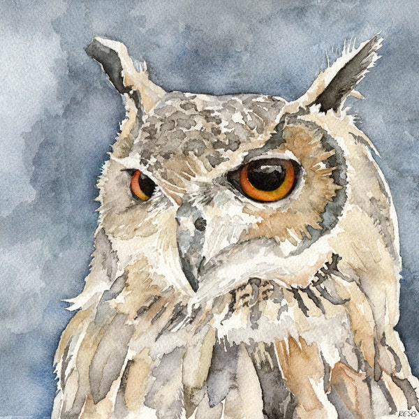 Owl Painting - Etsy