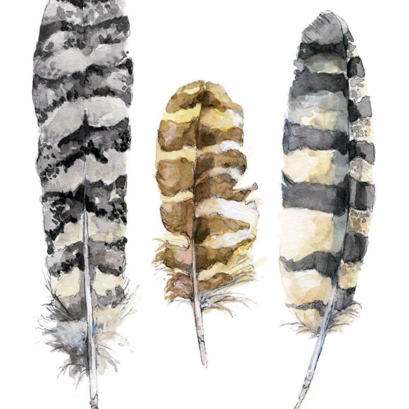 Feather Painting - Etsy