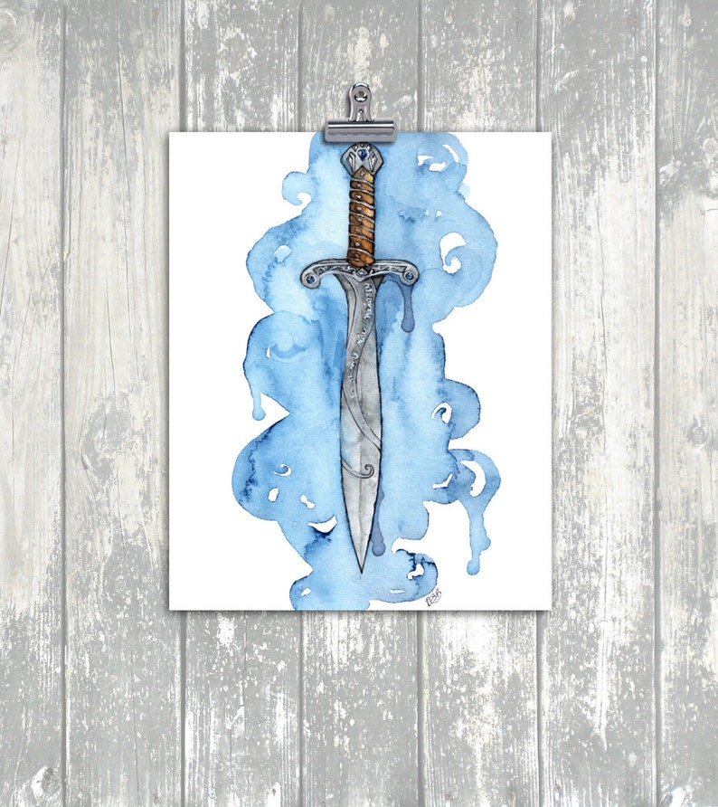 Sting Painting Dagger Sword Fantasy Art Lord Fantasy | Etsy