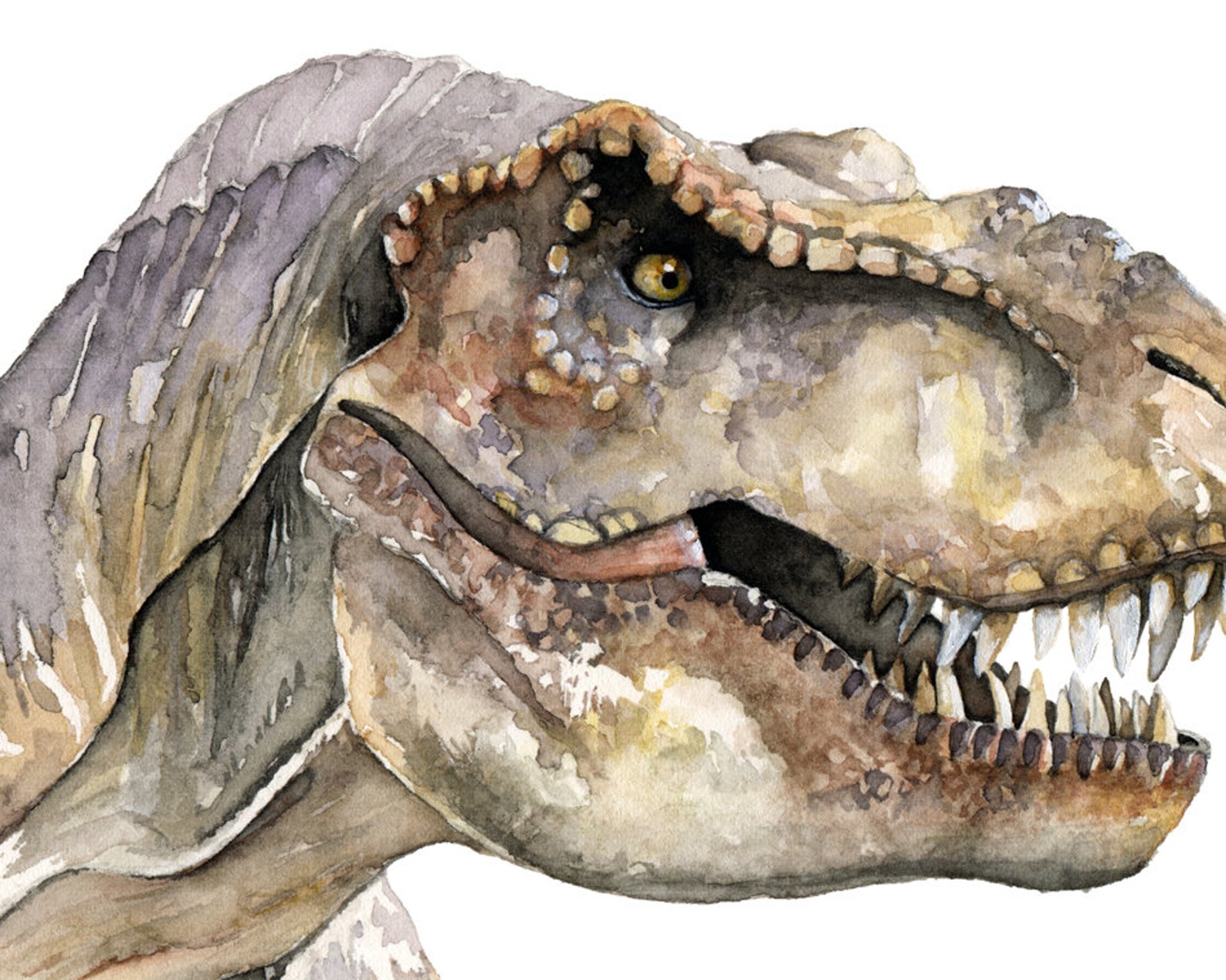 T-rex Painting Dinosaur Dinosaur Painting Dinosaur Head - Etsy