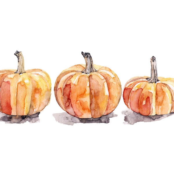 Halloween Watercolor Print - Etsy