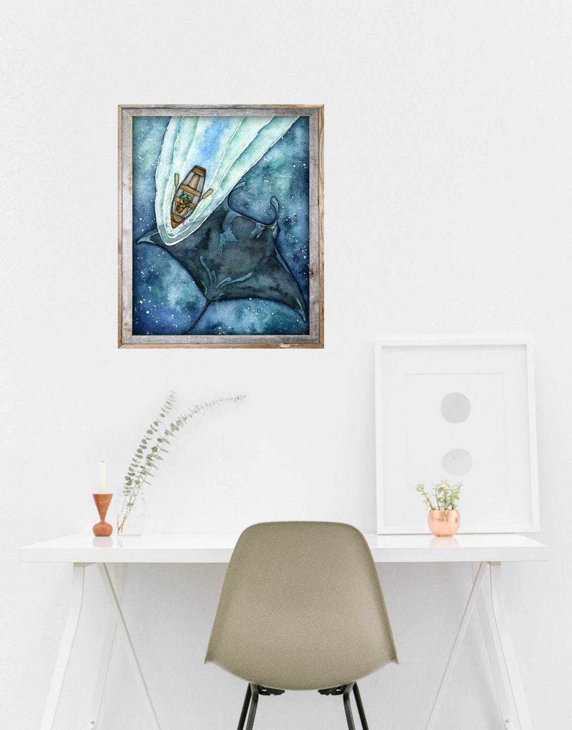 Manta Ray Art Manta Ray Painting Manta Ray Watercolor | Etsy Canada