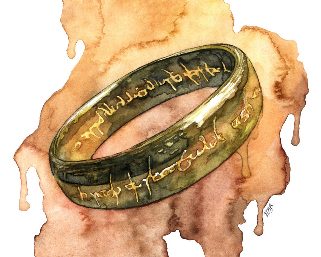Elven Ring Painting, Jrr, Lord, Fantasy Art, Rings, Fantasy Painting ...