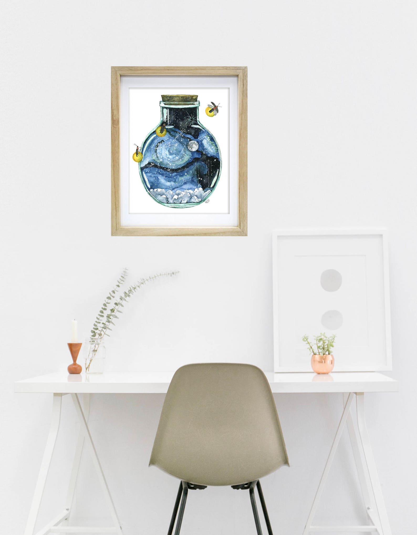 Galaxy Painting, Watercolor Painting, Night Sky, Bottle, Galaxy, Stars ...