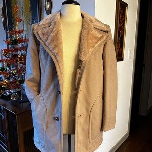 Vintage PIONEER WEAR Style 1970s Strato Suede Faux Fur Coat - Etsy
