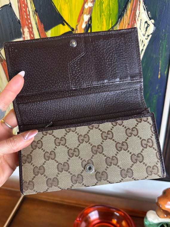Authentic Gucci GG Supreme Long Wallet Made in Italy - Gem