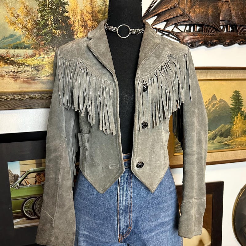 Pioneer Wear Fringe Coat - Etsy