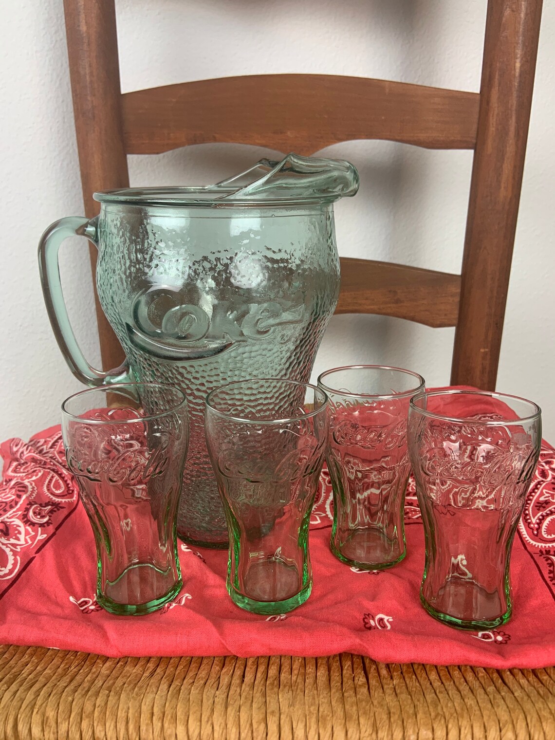 Vintage Coca Cola Pitcher Set | Etsy