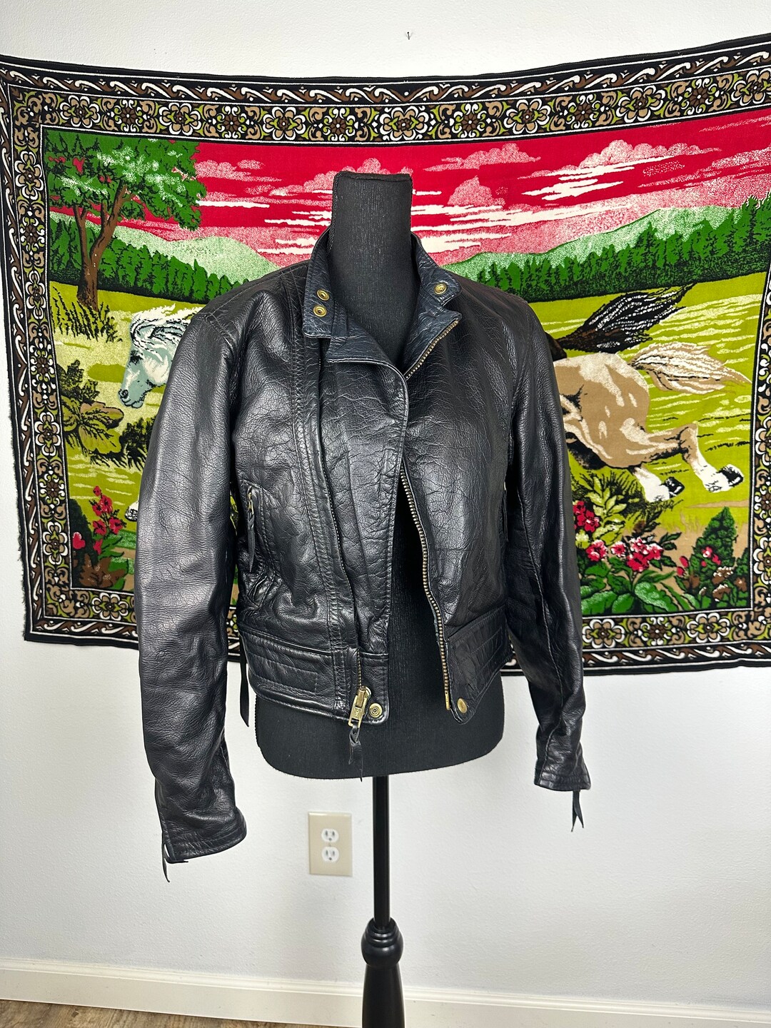 Vintage Langlitz Leather Motorcycle Jacket Size XS-S Dated - Etsy