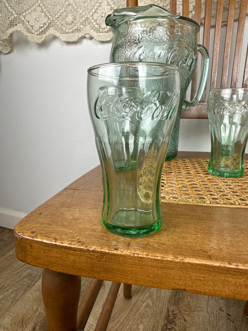 Vintage Coca Cola Pitcher Set - Etsy