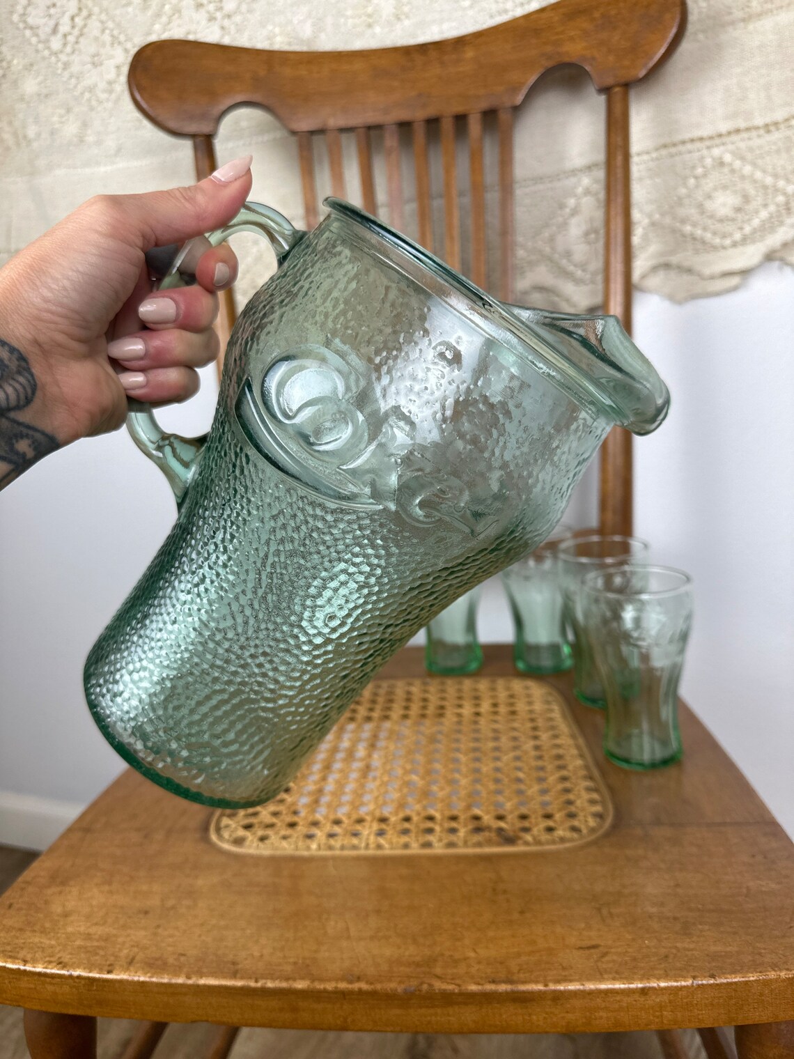 Vintage Coca Cola Pitcher Set - Etsy